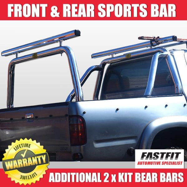 Shop Fastfit 76mm Polished Aluminium Front And Rear Sports Bar With